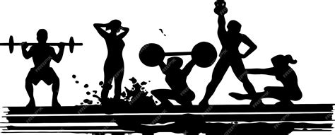 Premium Vector Fitness Silhouette