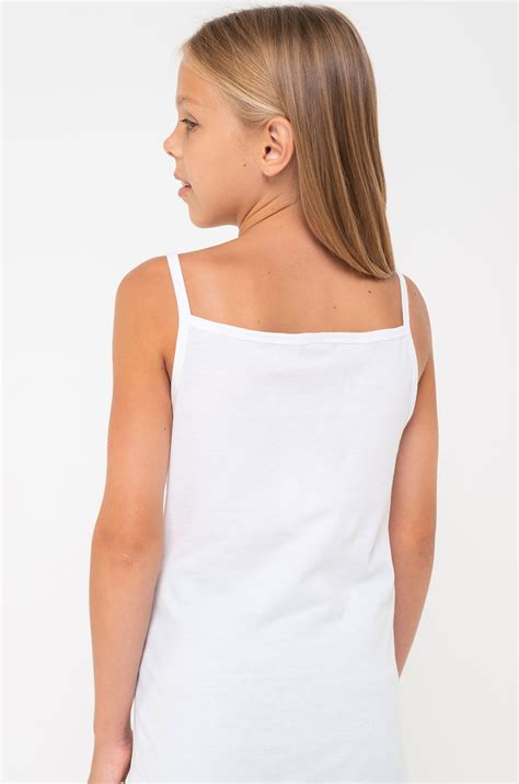 Майка на бретелях для девочки Bonito 6677501 белый купить оптом в