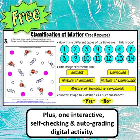 Free Elements Compounds Mixtures Classification Of Matter With Images