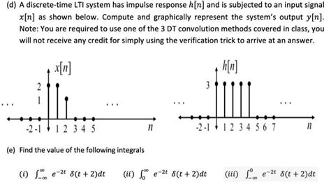 Solved D A Discrete Time Lti System Has Impulse Response
