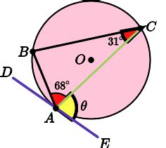 Alternate Segment Theorem GCSE Maths Steps Examples
