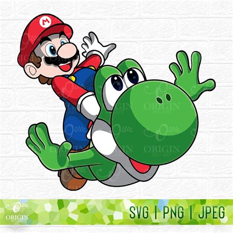 Super Mario Bros Svg Mario And Yoshi Pngsuper Mario World Svg