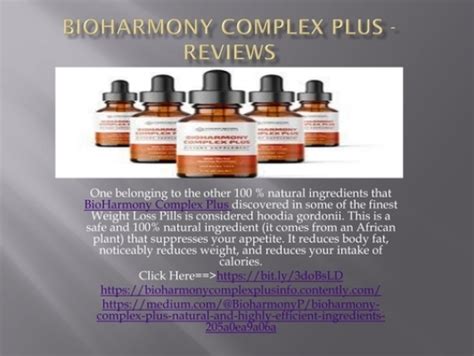 Bioharmony Complex Plus Natural Supplement