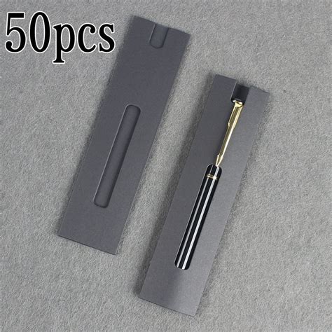 50100pcs Kraft Paper Pen Packagingballpen Packagingpencil Sleeve