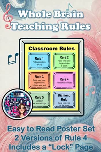 Whole Brain Teaching Rules Posters Free Classroom Management Resource