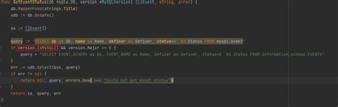 could not get event status percona 8 · issue 419 · signal18