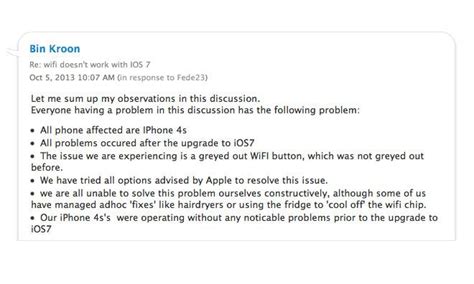 IOS Update Brings More Wi Fi Issues For Some IPhone S Owners AppleInsider