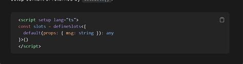 Typescript How Do I Setup A Vue Slot Type As A Simple String Not A