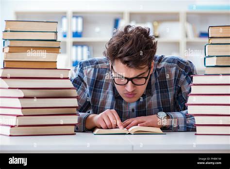 Nerd Funny Babe Preparing For University Exams Stock Photo Alamy