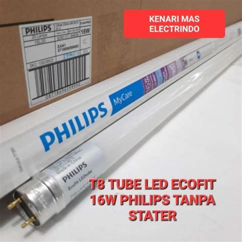 Jual Lampu Tl T Tube Led Neon T W Ecofit Philips Cm W Tanpa Stater Putih K Di