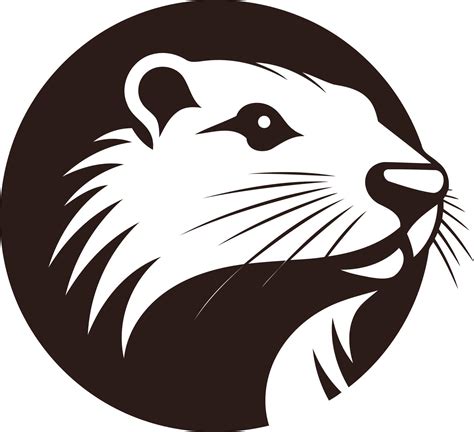 A Bold Minimalist Logo Featuring A Stylized Gopher Head In A Circle