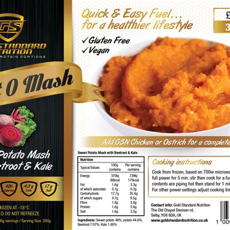 Designs Create A Label For A Sweet Potato Mash Aimed At The Health