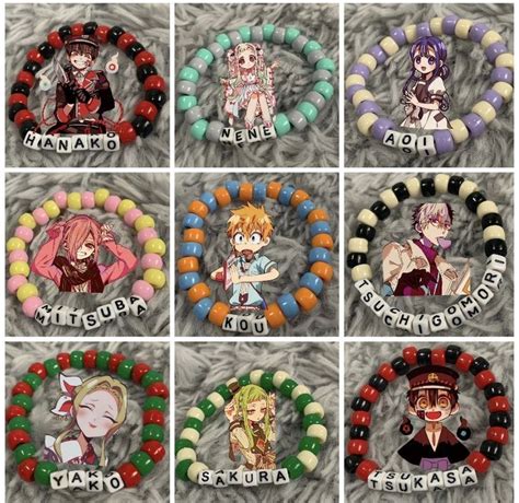 Bracelets Regali Fatti A Mano Braccialetti Con Perline Disegni Di Anime