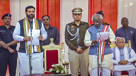 Meet New Haryana Cabinet Ministers In Nayab Saini Govt Check Full List