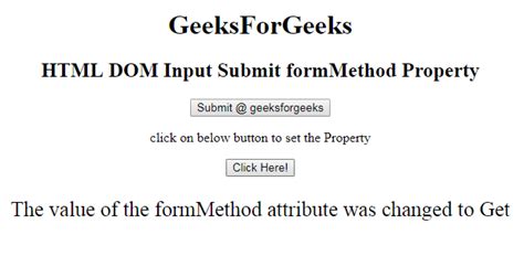 Html Dom Input 提交 Formmethod 属性 码农参考