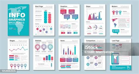인포그래픽 브로셔 데이터 시각화 벡터 디자인 템플릿 정보 그래픽 이력서 및 이력서에 사용할 수 있습니다 인포그래픽에 대한 스톡 벡터 아트 및 기타 이미지 Istock