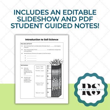 Horticulture Notes Introduction To Soil Science Notes EDITABLE