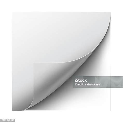 종이의 뒤틀린 모서리 사각형 시트 벡터 효과 흰색 페이지 넘김 모서리 사실적인 가장자리 컬 및 구부러진 시트 그림자 0명에 대한