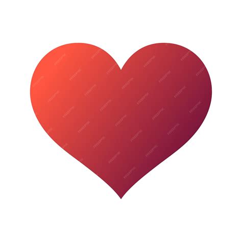 하트 레드 그라디언트 무료 벡터