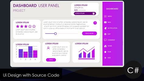C Dashboard Ui Design Using Visual Studio YouTube