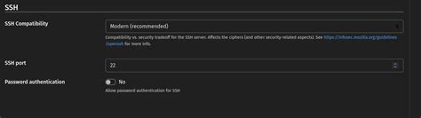 ssh can t turn off password authentication support yunohost forum