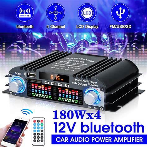 Ready Stock Car Mini Amplifier Bluetooth Audio Power Amplifier Small