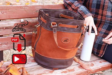 Leather Bucket Bag Sewing Pattern Womens Diy Handbag Pdf Pattern Etsy