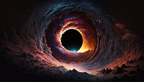 Premium Photo Stunning Realistic Wallpaper Of A Black Hole Deep Space