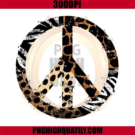 Peace Symbol Leopard Png Peace Symbol Png