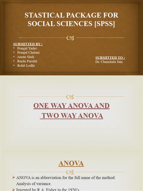 Spss Ppt Final Pdf Analysis Of Variance P Value
