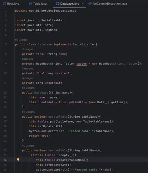 In Memory Database Design Interview