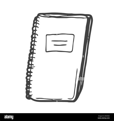 Vector Sketch Of Notepad Hand Draw Illustration Stock Vector Image Art Alamy