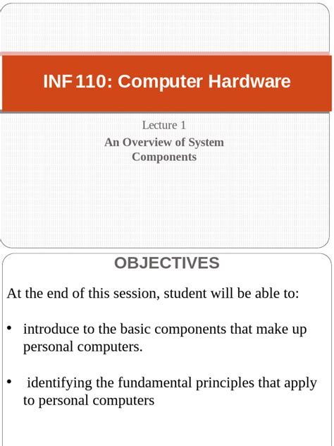 Lecture Note 1 Hardware Pdf Bios Computer Data Storage