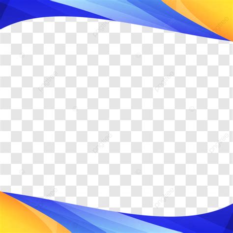 Blue And Yellow Abstract Wavy Stylish Header Footer Vector Footer Headers Gradient Header