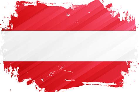 오스트리아의 국기 브러시 스트로크 배경입니다 오스트리아 공화국의 국기입니다 0명에 대한 스톡 벡터 아트 및 기타 이미지 0명 국가 지리적 지역 국기 Istock