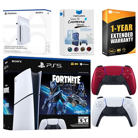 Sony Playstation 5 Fortnite Slim Digital Bundle With Disc Drive Extra