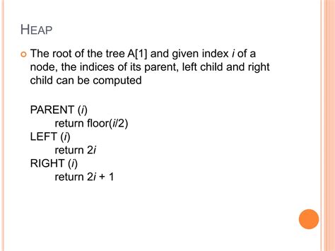 Heap Sort In The Design Anad Analysis Of Algorithms Ppt Computing