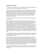 PreLab Experiment 16 Experiment No 16 Pre Lab 1 Describe In 1 2 Sentences What You Will