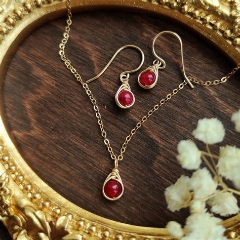Ruby Jewelry Etsy