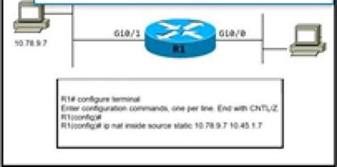 A Network Architect Has Partially Configured Static Nat Which Commands