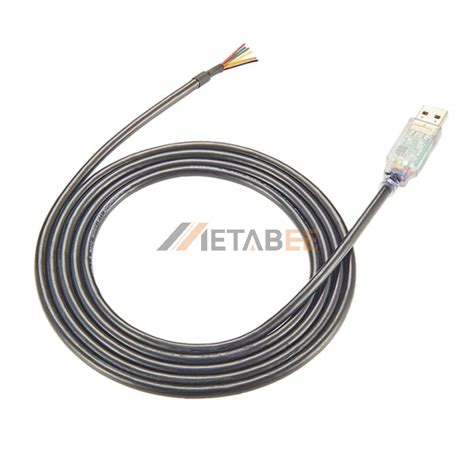 Renhotec Usb To Rs485 Serial Interface Cable Wire Ended With 100cm Round Black Cable