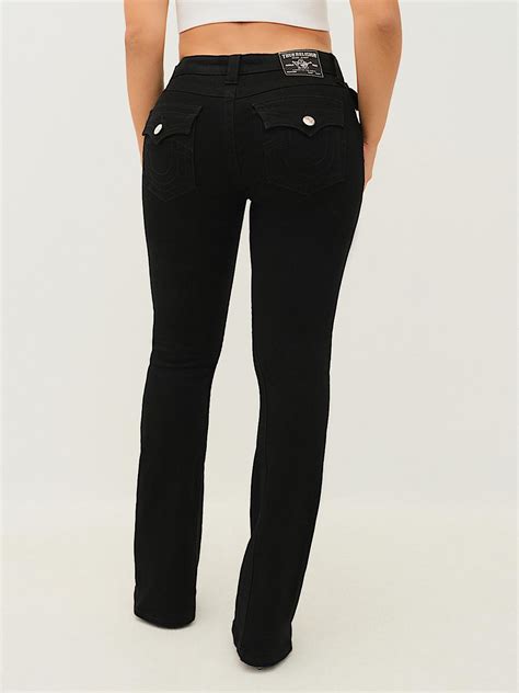 Joey Mid Rise Flap Flare Jean