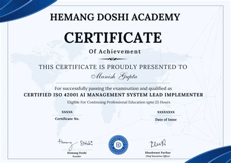 Iso 42001 Ai Management System Lead Implementer Hemang Doshi Academy