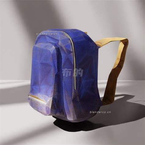 Blender低多边形背包模型 Blender布的51 Blender布的