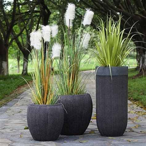 Large Round Outdoor Planters