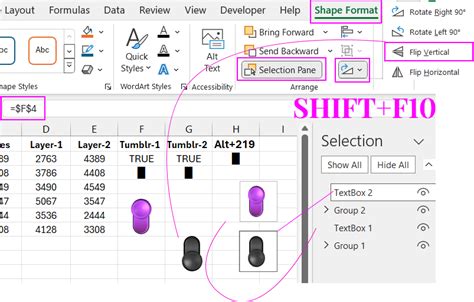 Create Interactive Charts With Animated Buttons In Excel