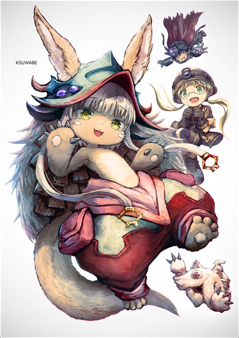 Nanachi Regu Riko And Mitty Made In Abyss Drawn By K Suwabe Danbooru