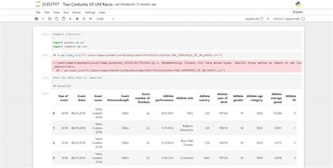 [video] data analytics project on marathon races with jupyter notebook
