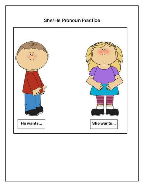 He And She Pronoun Activity By Jennifer Collings Tpt