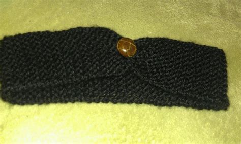 Easy 2 Hour Knit Headband With Button Knitting Pattern